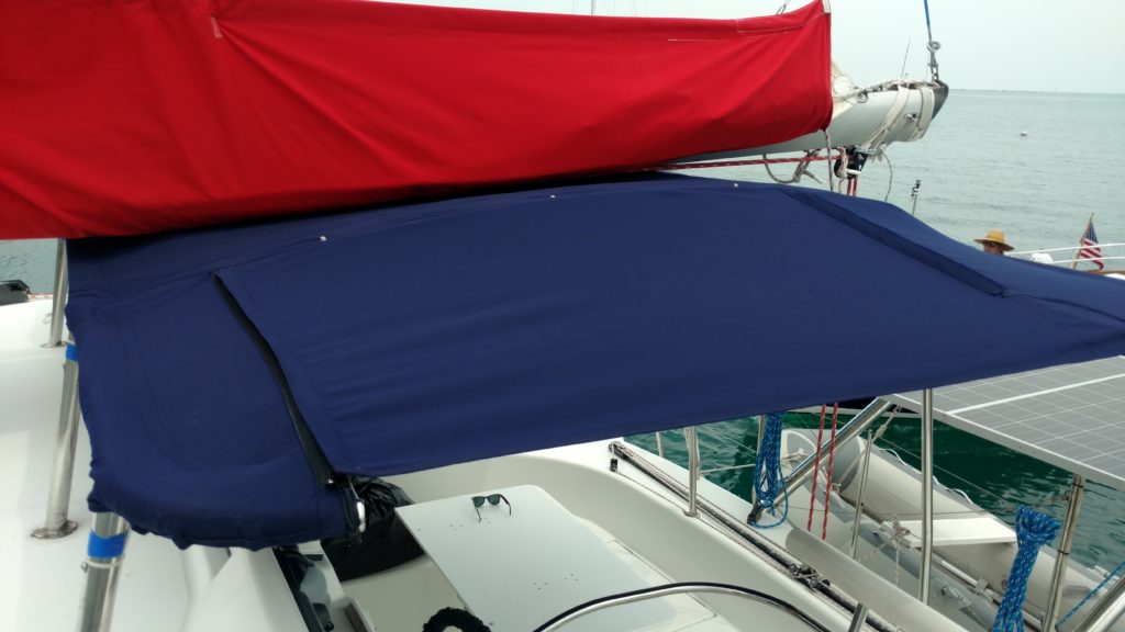 38' Lagoon Catamaran - Laced On Bimini | Chicago Marine Canvas | Custom ...