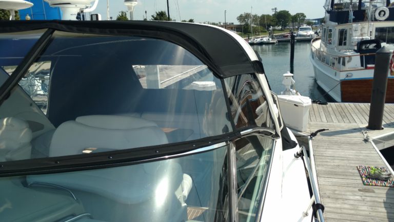 46' Sea Ray - Full Enclosure | Chicago Marine Canvas | Custom Boat Covers