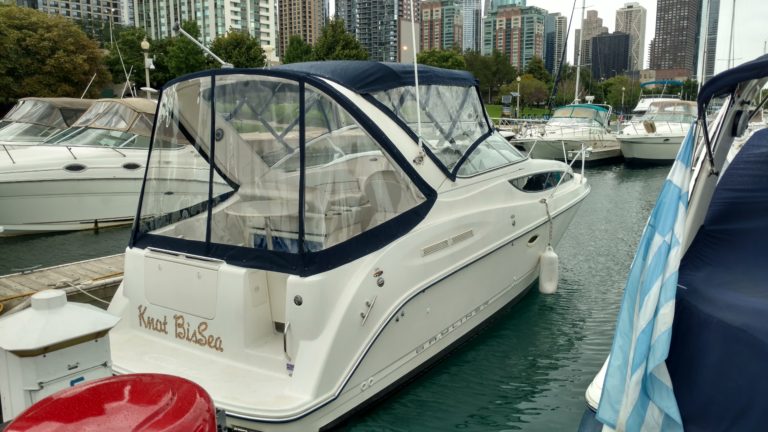 30' Bayliner Ciera - Full Enclosure | Chicago Marine Canvas | Custom ...