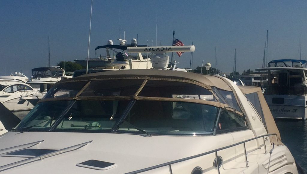 Sea Ray Full Enclosure | Chicago Marine Canvas | Custom Boat Covers