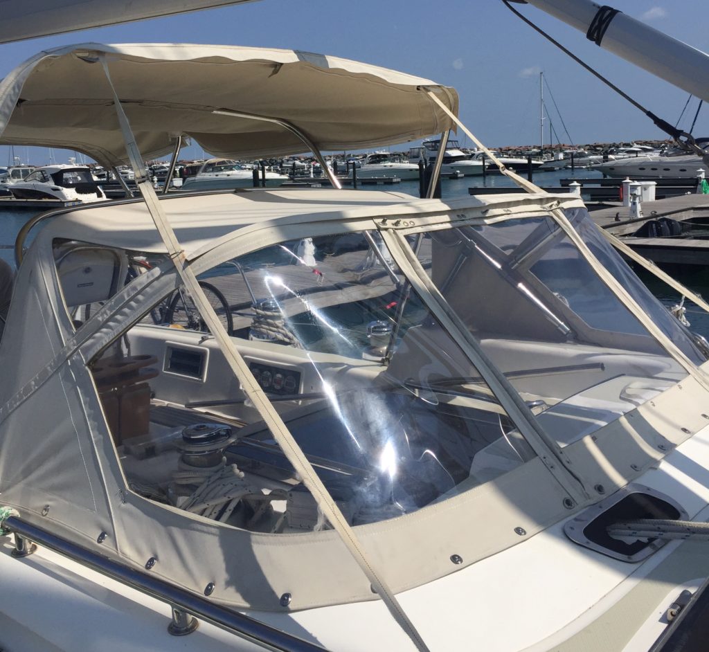 Dodger Window Replacement | Chicago Marine Canvas | Custom Boat Covers