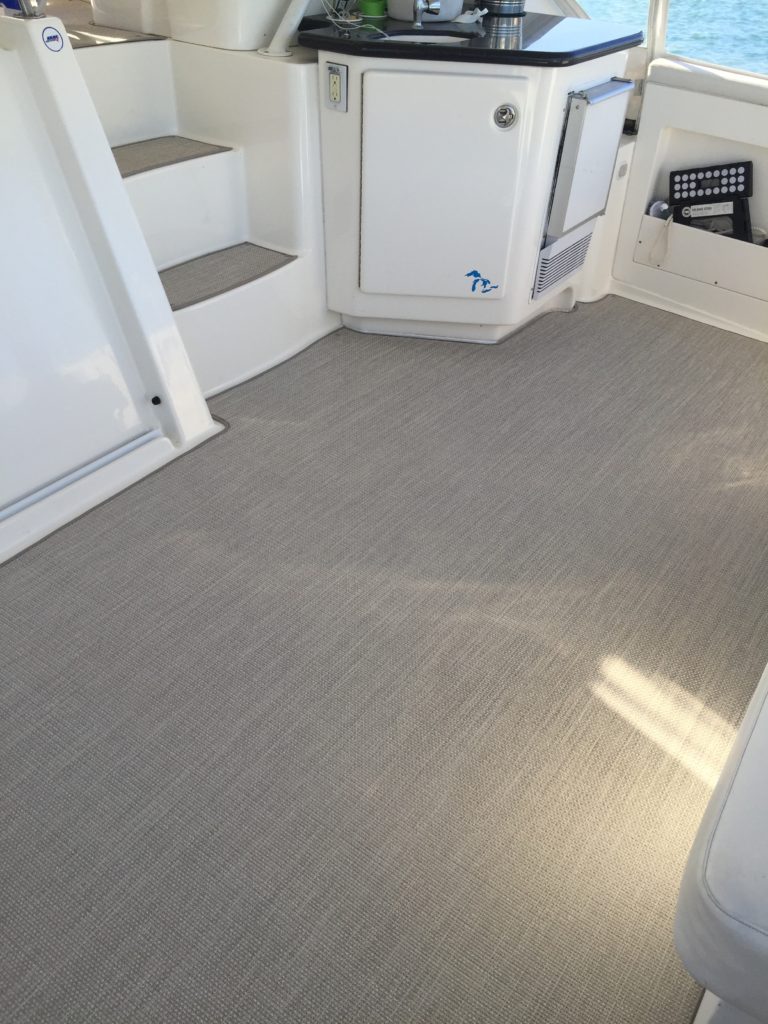 Woven Vinyl Flooring | Chicago Marine Canvas | Custom Boat Covers