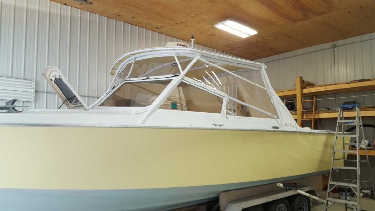 Bertram 30' Custom Full Enclosure | Chicago Marine Canvas | Custom Boat ...
