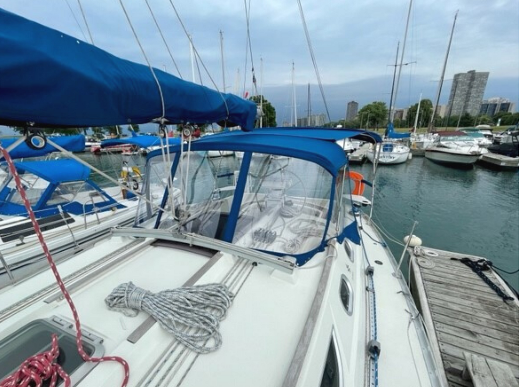 Sailboat Dodgers and Biminis Archives | Chicago Marine Canvas | Custom ...