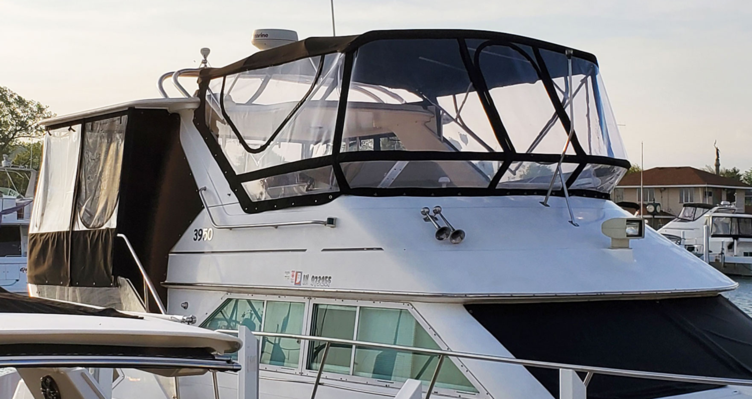 Cruisers Yachts Full Canvas Enclosure | Chicago Marine Canvas